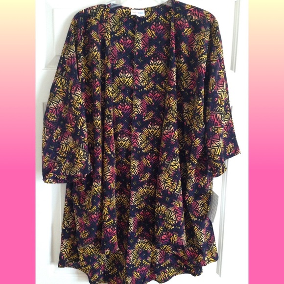 LuLaRoe | Jackets & Coats | Nwt Llr Large Silky Aztec Lindsay Coverup ...